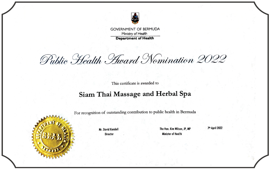 Public Health Award Nomination 2022